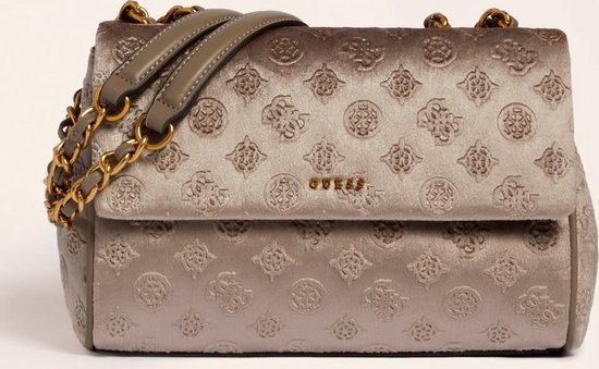 Guess Inia Convertible Xbody Flap Schoudertassen Dames - Taupe - Maat ...