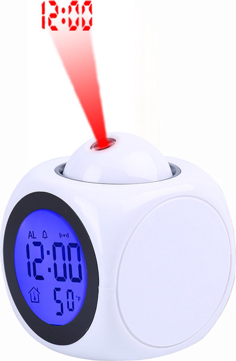 A&K Digitale Projectie Weerstation Klok Thermometer | Projector Wekker ...