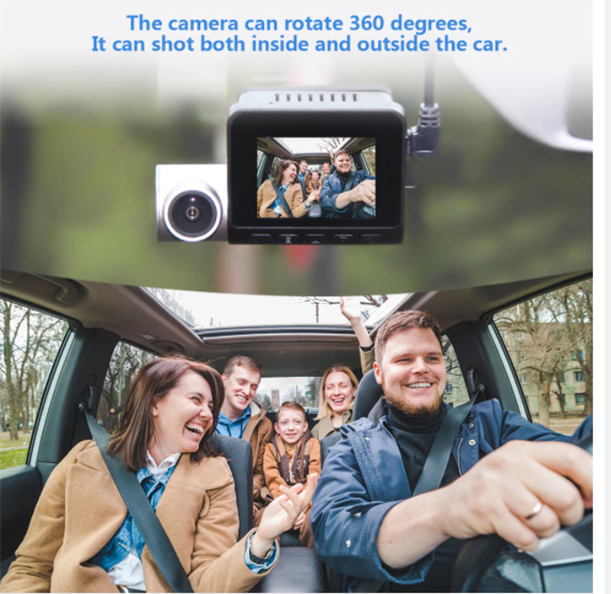 Xyzcam 4K 2K FHD Dual dashcam voor en achter auto - Wifi ...