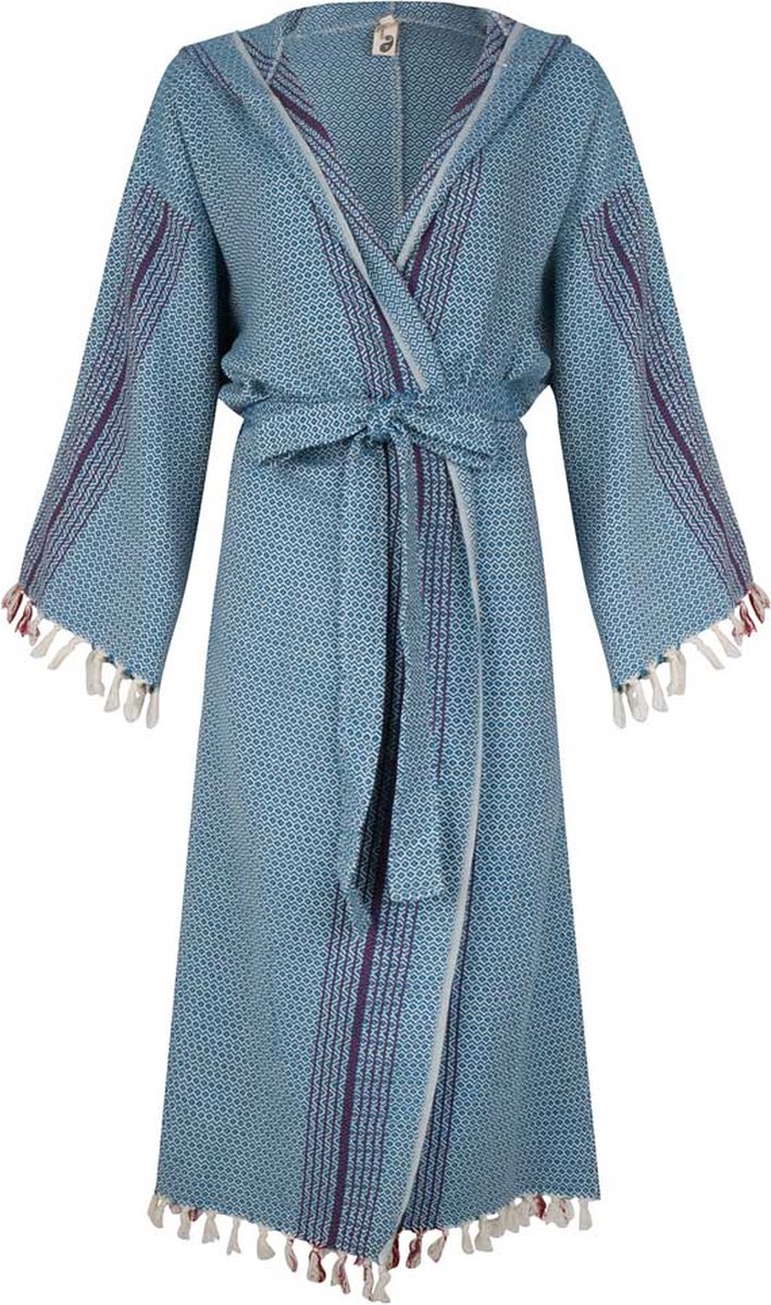 ZusenZomer lange hamam badjas dames - katoenen badjas sauna - all ...