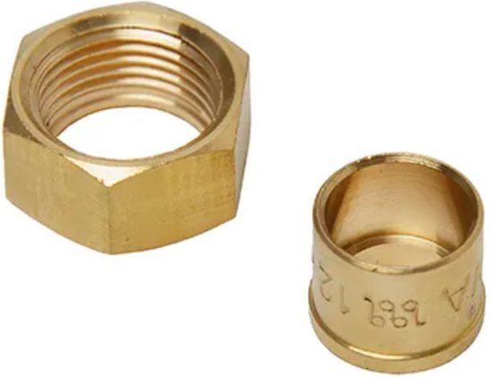 Sencys soldeer koppeling 2-delig 12mm x 3|8" BI | sanitair ...