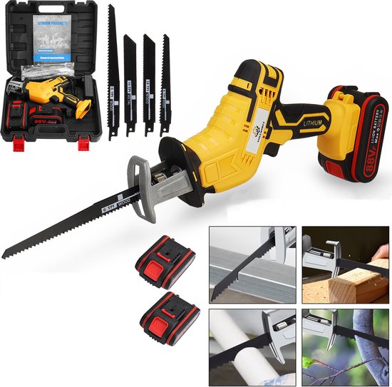 Accu Reciprozaag -18V 1500mAh -4 bladen -voor uitdagende zaagklussen in ...