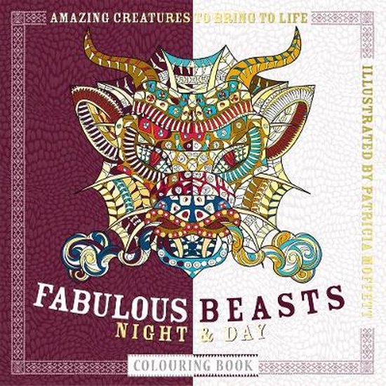 Fabulous Beasts Night & Day Colouring Bo, Patricia Moffett ...