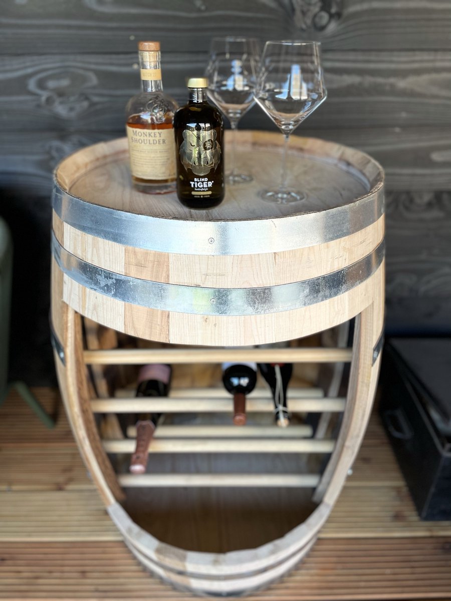 Wijnrek - 225 liter wijnvat - barrel - wijnopslag - wijnmeubel ...