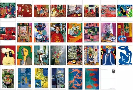 Art - Postkaarten Henri Matisse, 30 kaarten (art, cards, kunst, kaart ...