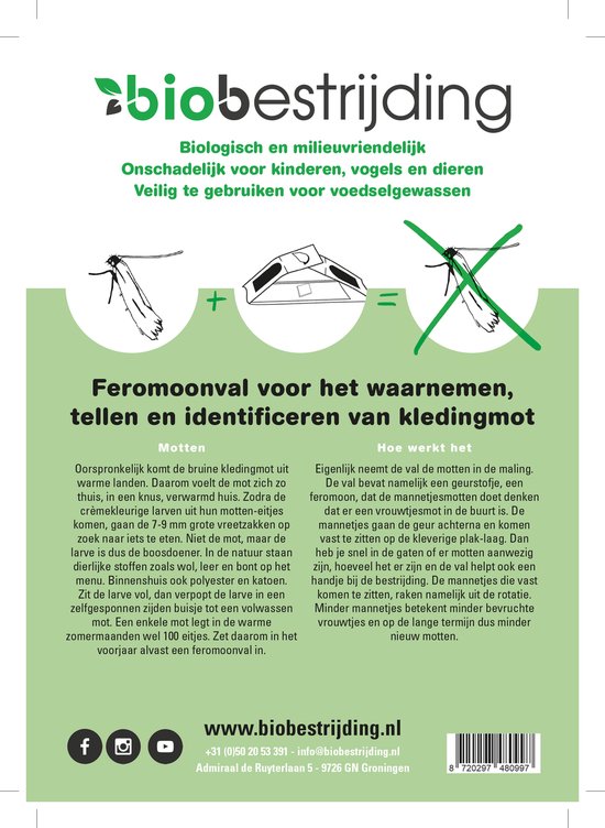 Kledingmotten feromoonval - monitoren kledingmotten - kledingmotten ...