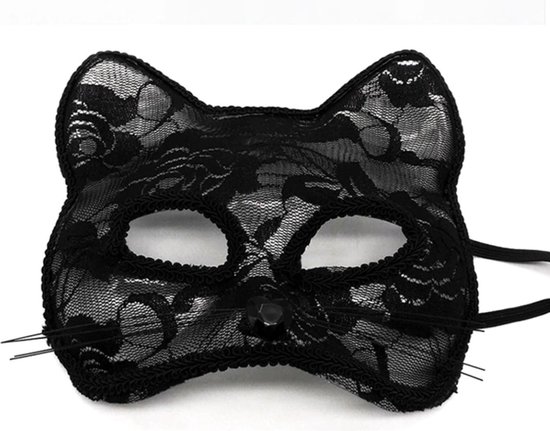 Katten masker van kant (volwassenen) | bol