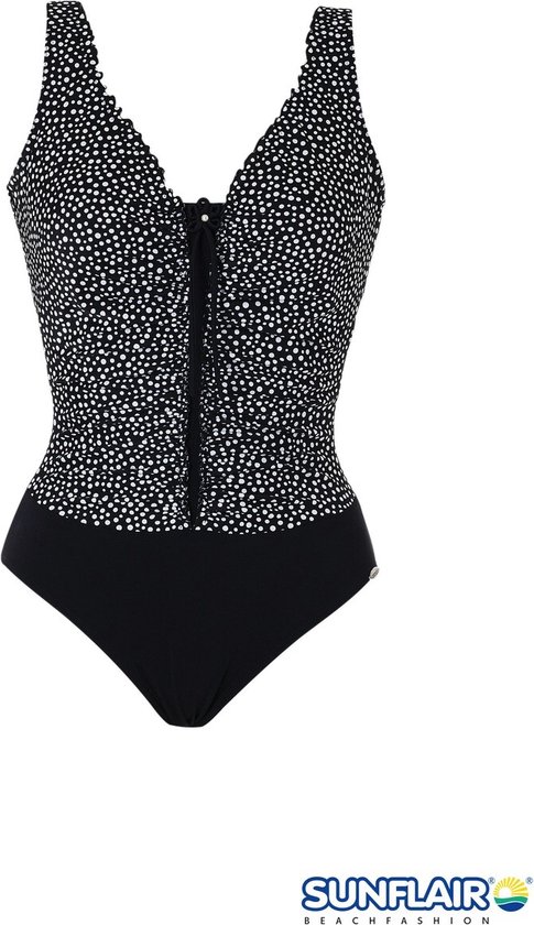 Sunflair - Badpak - Zwart met Witte Stippen | bol.com