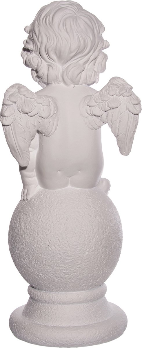 Engel wit op bol wit 30cm | beeld | decoratie| huisdecoratie ...