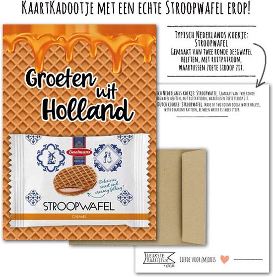 Kaartkadootje Typisch Nederlands -> Stroopwafel - No:05 (Groeten uit... | bol.com