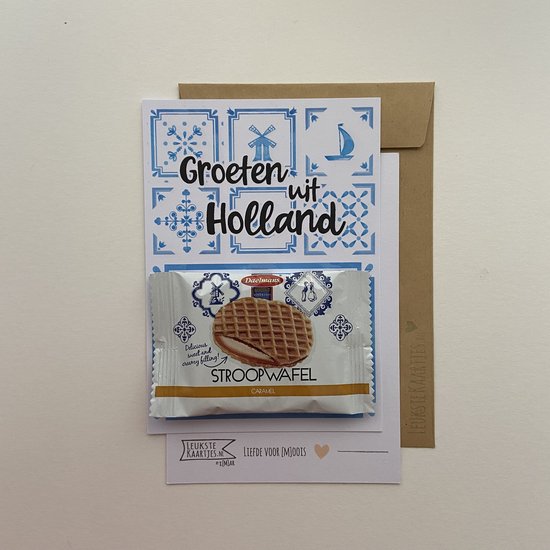 Kaartkadootje Typisch Nederlands -> Stroopwafel – No:04 (Groeten uit... | bol.com