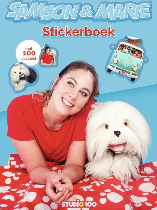 Samson & Marie stickerboek - met 100 stickers - blauw | bol