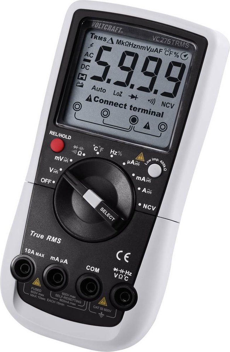 VOLTCRAFT VC-8235910 Multimeter Digitaal CAT III 600 V Weergave (counts ...