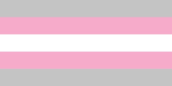 Sticker - Vlagsticker - Demi Girl - LGBT+ - Regenboog - Demigirl ...