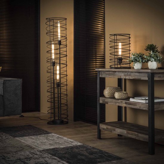 Crea Vloerlamp woonkamer/slaapkamer Circum - 3 lichten - spiraal ...
