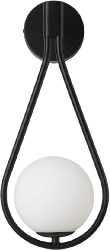 Mirrel® Wandlamp Zwart - Muurlamp - Nordic Design LED Lamp - Slaapkamer ...