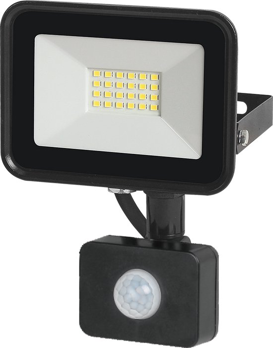 LED schijnwerper aluminium - Buitenlamp met sensor - Tuinverlichting ...