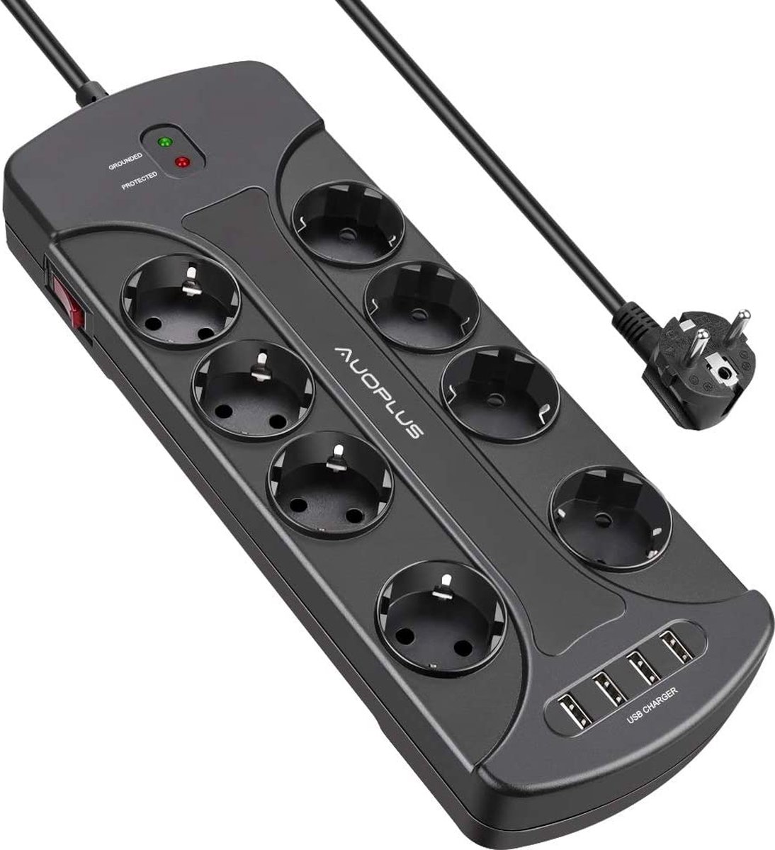 Stekkerdoos Meervoudige Stekkerdoos met USB-Laadpoorten | bol.com