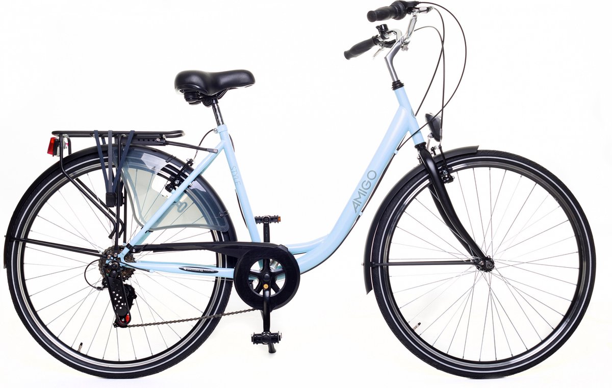 Amigo Style - Damesfiets 28 inch - Fiets met 6 versnellingen ...