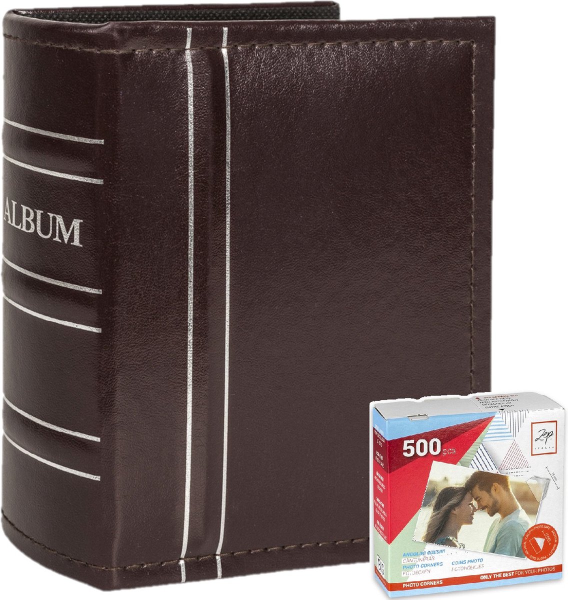 Fotoboek/fotoalbum Havana met insteekhoesjes bruin voor 200 fotos 23 x ...