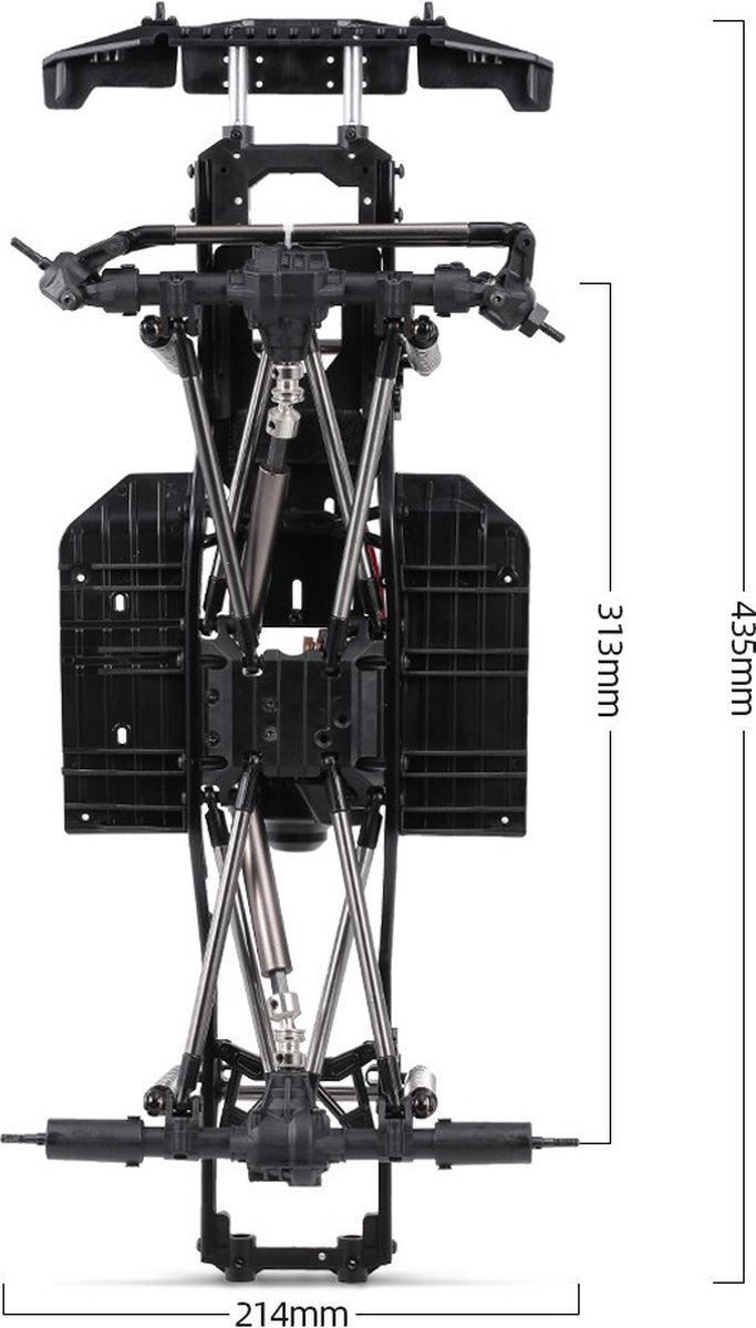 RC Auto Frame-Crawler Klimmen Auto DIY-Met Banden-313mm Wielbasis ...