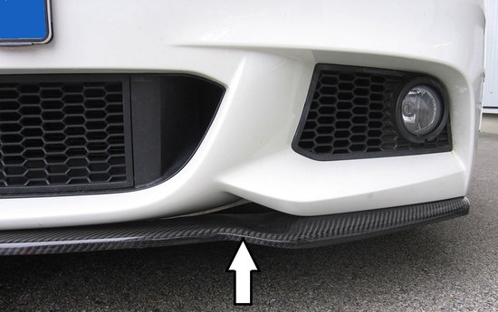 RIEGER - BMW F10 F11 5 SERIE - CARBON FRONT SPLITTER PERFORMANCE | bol