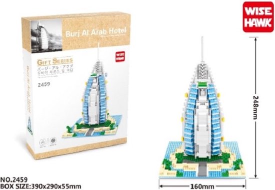 Mini Blocks - Wise Hawk - Burj Al Arab Hotel - 909 pcs | bol.com