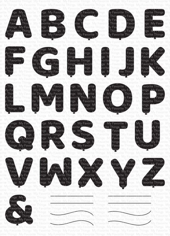 Pumped-Up Alphabet Clear Stamps (CS-471) | bol