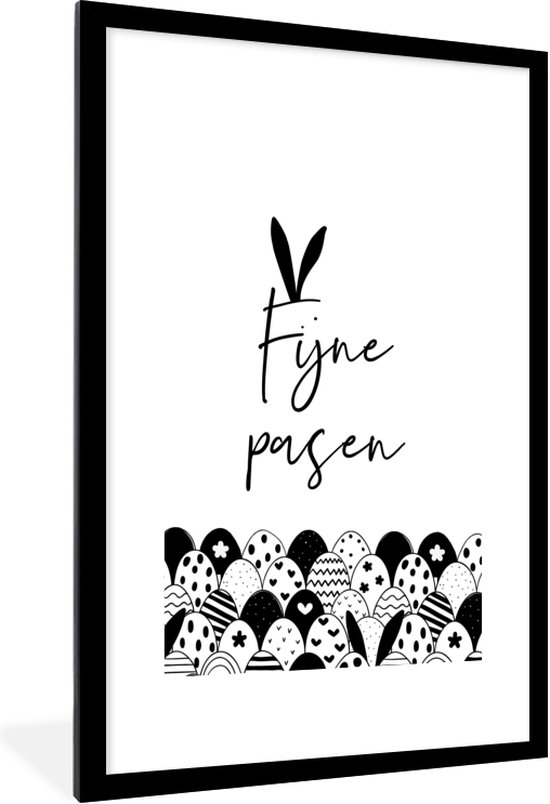 Fotolijst incl. Poster - Spreuken - Quotes - 'Fijne Pasen' - 60x90 cm ...