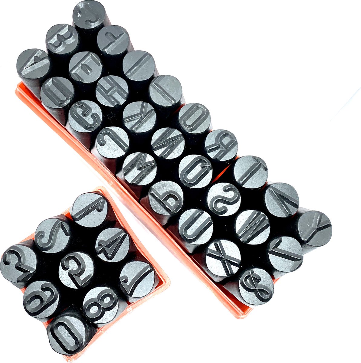 36-delige slagletters/cijferset 12,5mm - Slagletters - Slagcijfers ...