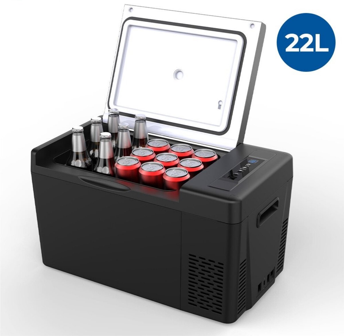 PartyKoeler® Elektrische Koelbox – Draagbaar – Auto koelkast 12V – Camping Koelkast –... | bol.com