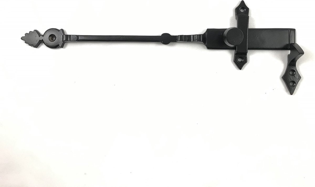 Sierlijke grendel, poortslot, valslot / staldeursluiting, mat zwart ...