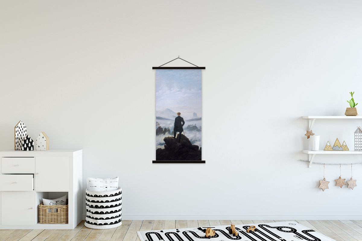 Affiche scolaire - Le vagabond au-dessus de la mer de brouillard ...