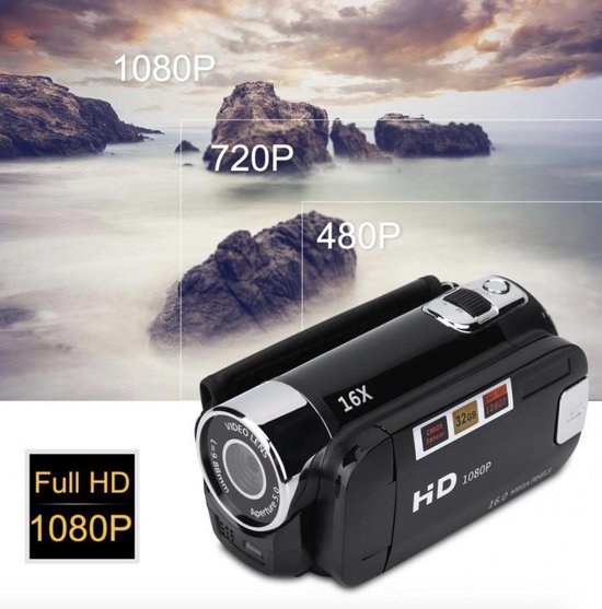 Camcorder - Inclusief microfoon - Handycam - Full HD 1080P 24mp 4k ...