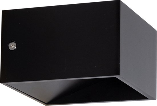 Wandlamp binnen - Muurlamp - Industrieel - Zwart - Led - 6W - Dimbaar | bol