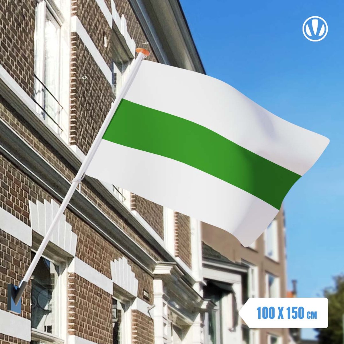 Vlag Groningen stad 100x150cm | bol.com