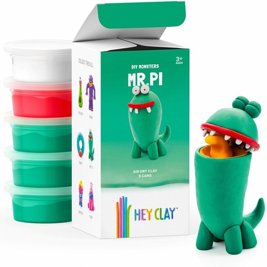 HEY CLAY® Monsters Pi Boetseerklei - Creatief | bol