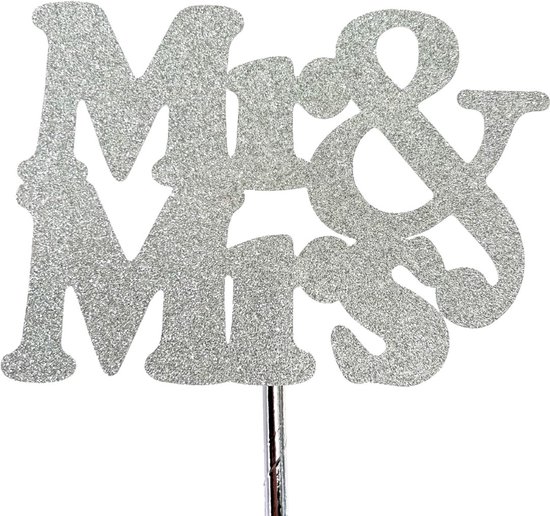 Taartdecoratie versiering| Taart topper| Cake topper| Huwelijk |Bruiloft | Mr & Mrs... | bol.com