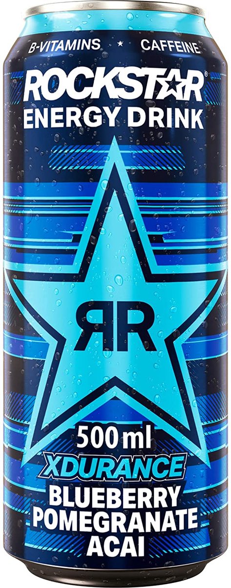 Rockstar Energy drink XDURANCE BLUEBERRY POMEGRANATE ACAI 50cl 12x ...