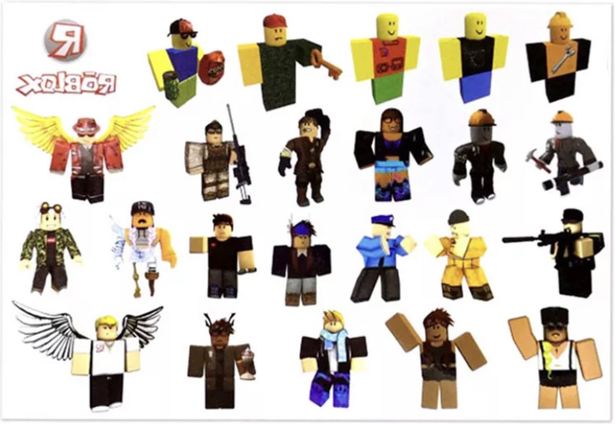 Roblox Tattoo Sticker - Roblox Sticker - Tijdelijke Tattoo - Tattoos ...