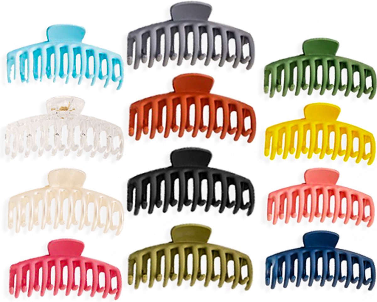 Haarclips Premium - 12 Stuks - Haarklem - Haarklemmen Dames ...