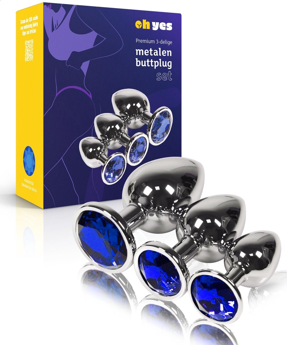 Metalen Buttplugs Voor Mannen En Vrouwen Buttplug Set 3 Delig Anal