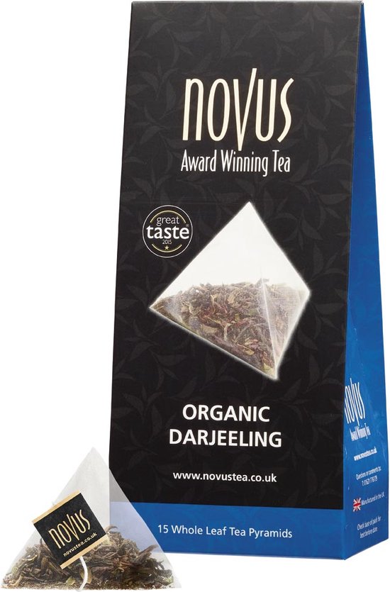 Novus Tea Organic Darjeeling - Thee - 15 stuks - Award Winning Tea ...