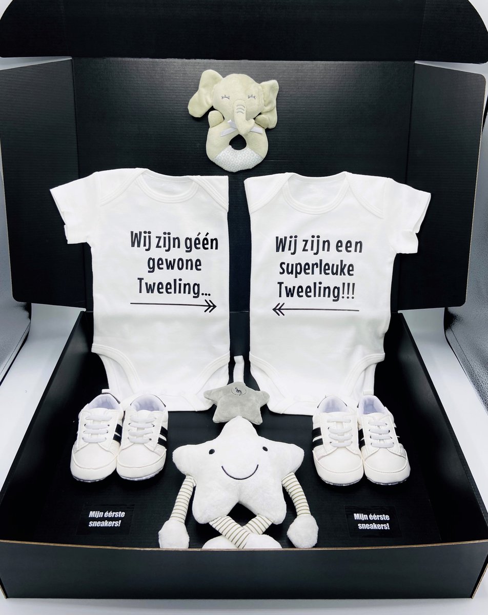 Kraamcadeau Tweeling - tweeling kado - twins - zwangerschapscadeau ...