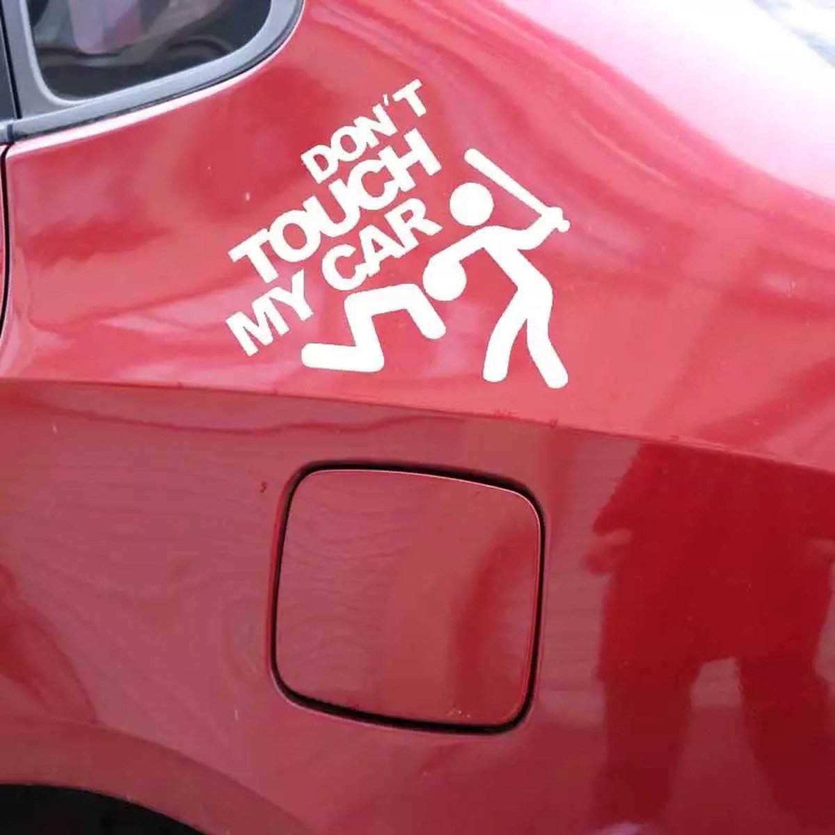 Don't Touch My Car Sticker - Grappige Auto Sticker - 1 Stuk - Witte ...