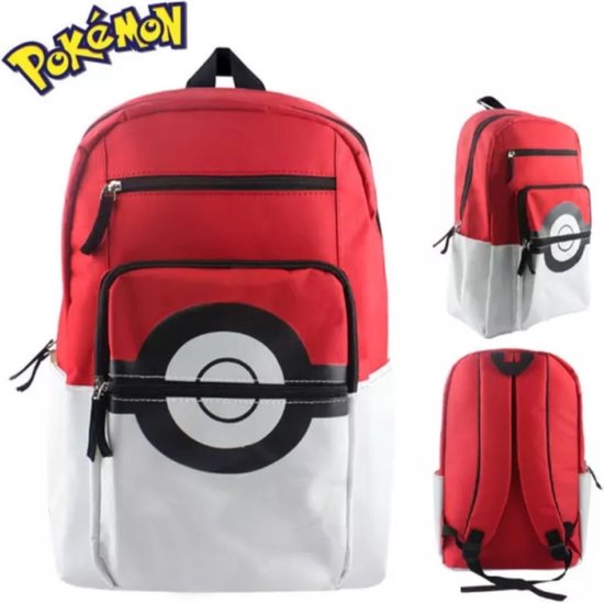 Pokemon Pokeball Rugtas - Schooltas - Kinderrugzak - Pikachu | bol.com