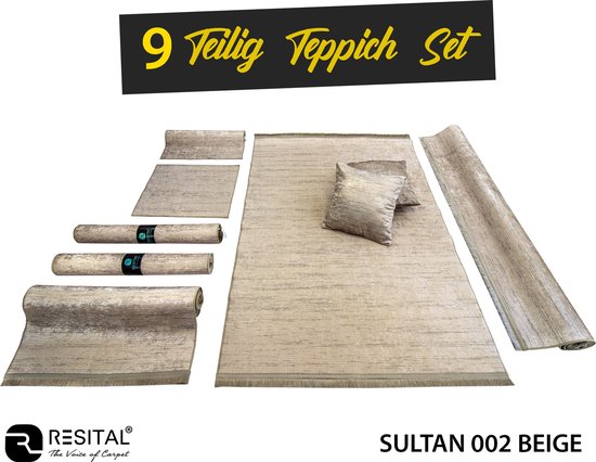 Ensemble de tapis "Sultan 002 Beige", RESITAL The Voice of Carpet ...