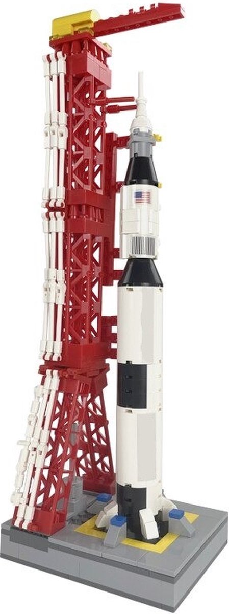 Saturn-V Rocket Bouwpakket - 425 Bouwstenen - Raket - Space Shuttles ...