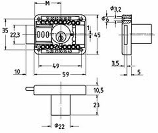 Cil Meubelslot Opl 2828 15-40Mm Ms | bol