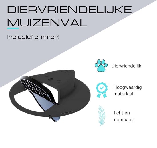 Olenka - Diervriendelijke Muizenval - Rattenval - Inclusief Emmer ...